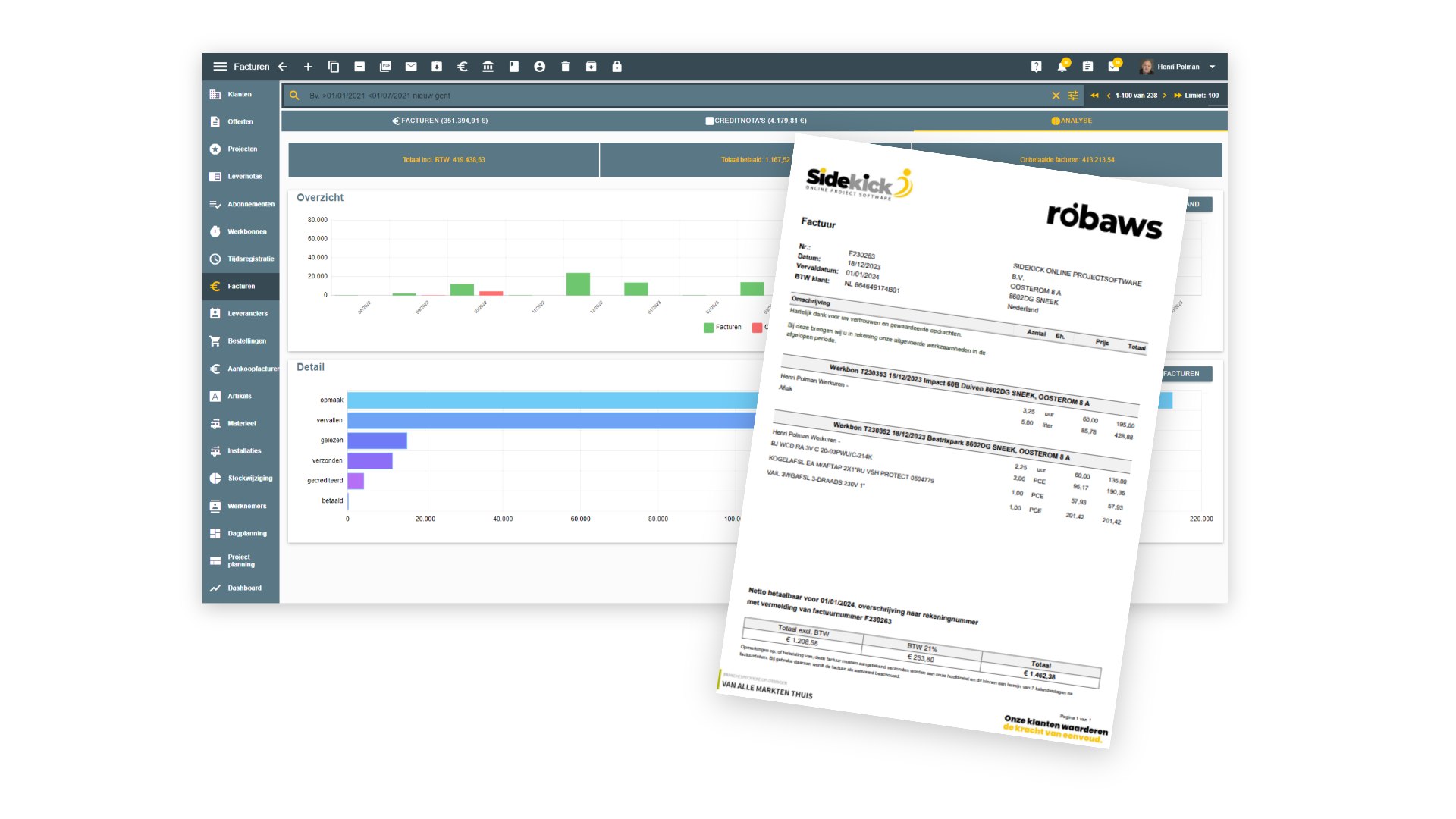 Alle 8 Robaws Software Functionaliteiten | Sidekick Software